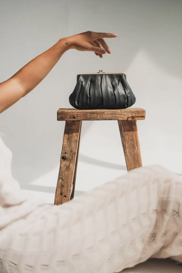 Et La Mer | Hobo & Hatch BERTIE PURSE - TEXTURED NOIR